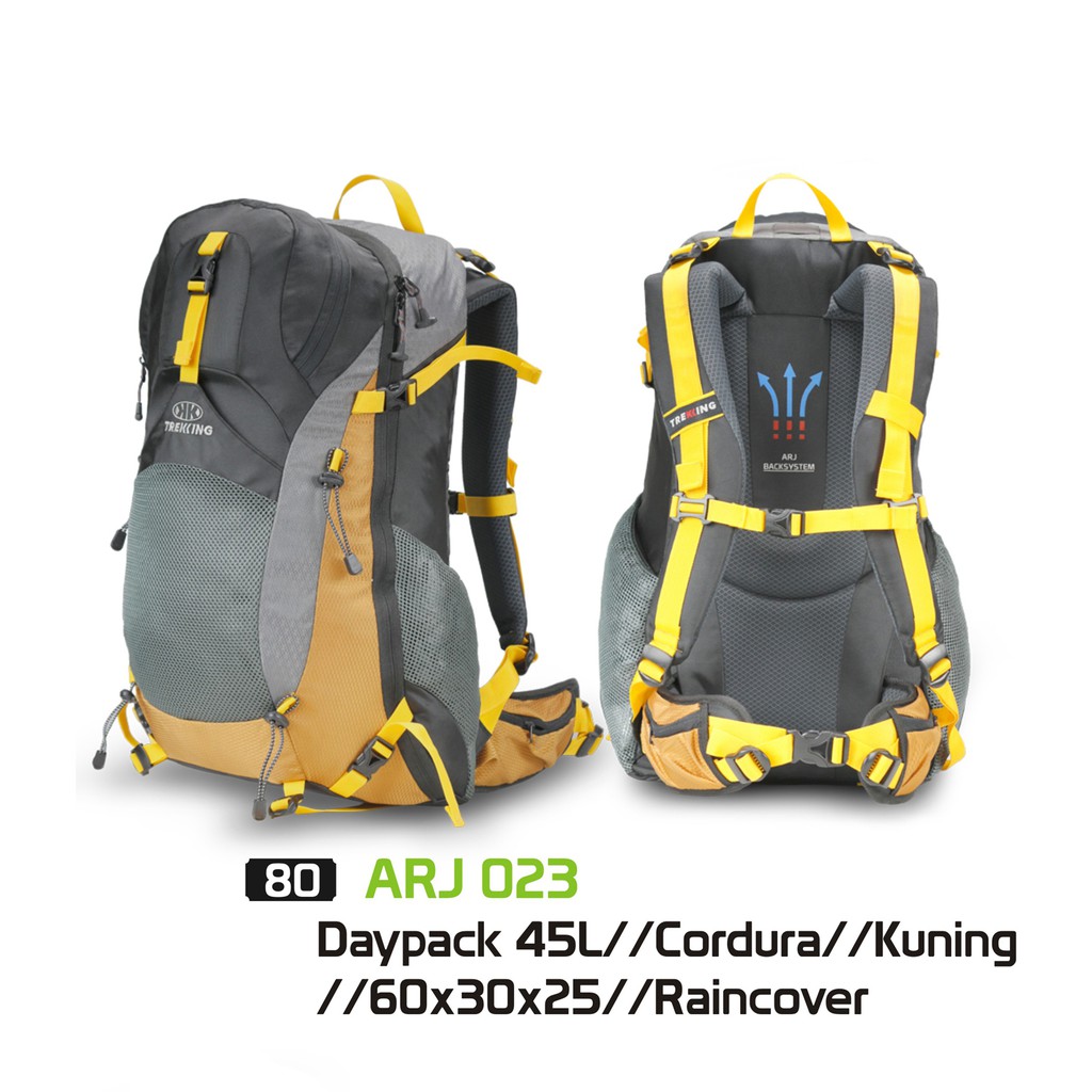 PRIA 45 Liters Men's Backpack / arj 023 trekking Backpack | Shopee ...