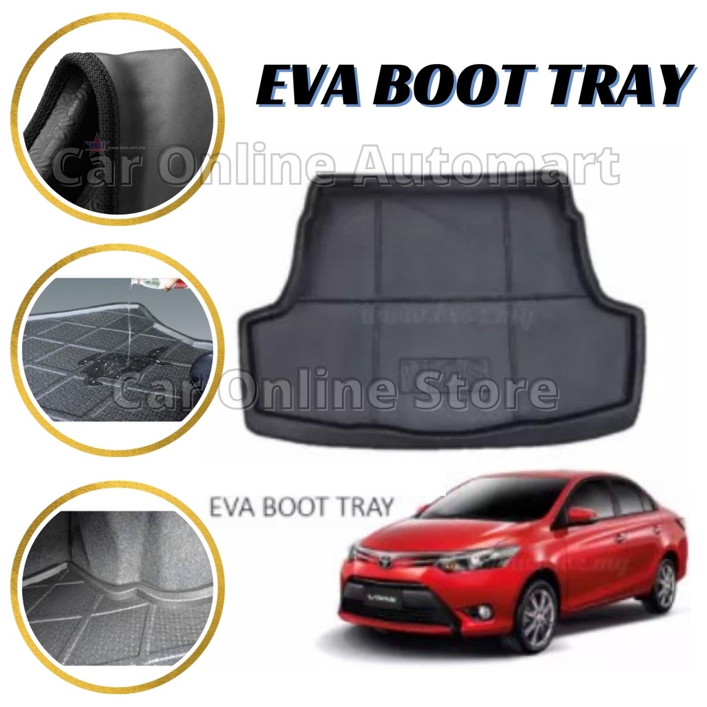 Toyota Vios 2014-2021 EVA Car Boot Tray Luggage Cargo Trunk Tray ...