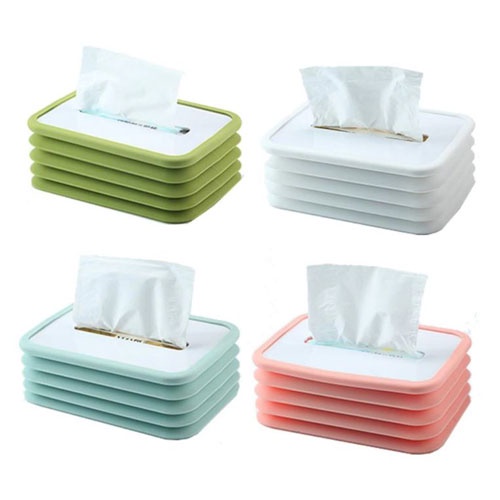 Silicone box Home Tissue Case Lifting Wet Tissue Silicone Folding ...