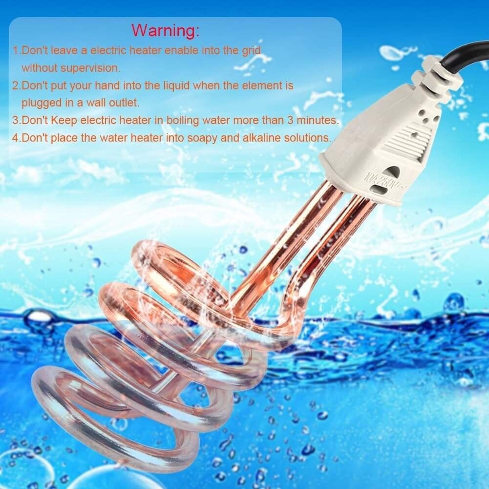 Portable Electric Immersion Heater Boiler Spiral Tube Water Heating ...