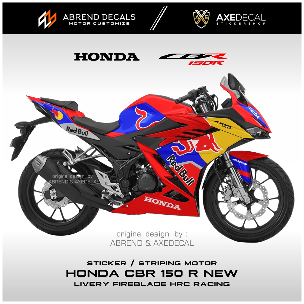 Striping CBR 150 New Livery Redbull / New Honda CBR 150R Motorcycle ...