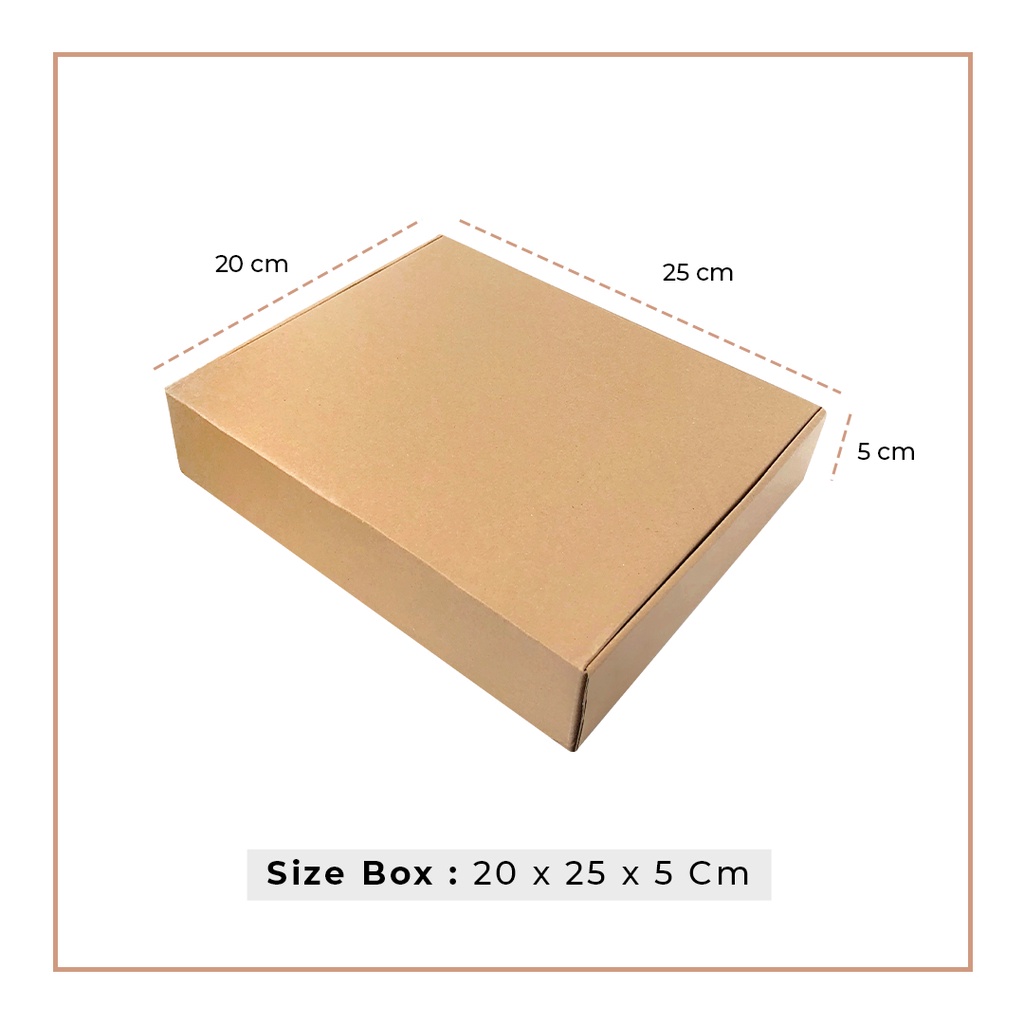 Cardboard Box Die Cut Corrugated 20x25 x 5 Cm (5Pcs) | Shopee Philippines