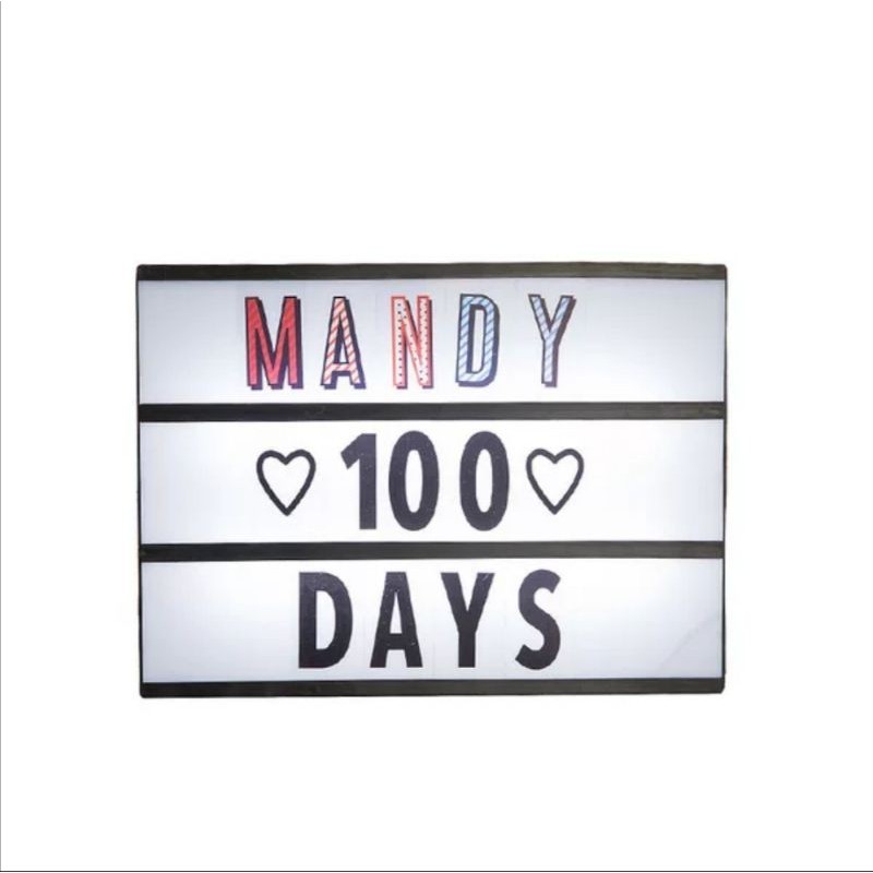 LED LIGHT BOX DIY MESSAGE BOARD A4 SIZE | Shopee Philippines