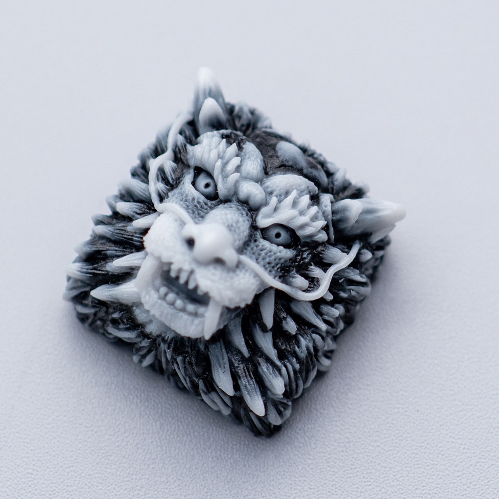 Artisan keycap Dragon head keycap Hand made Resin keycap mechanical ...