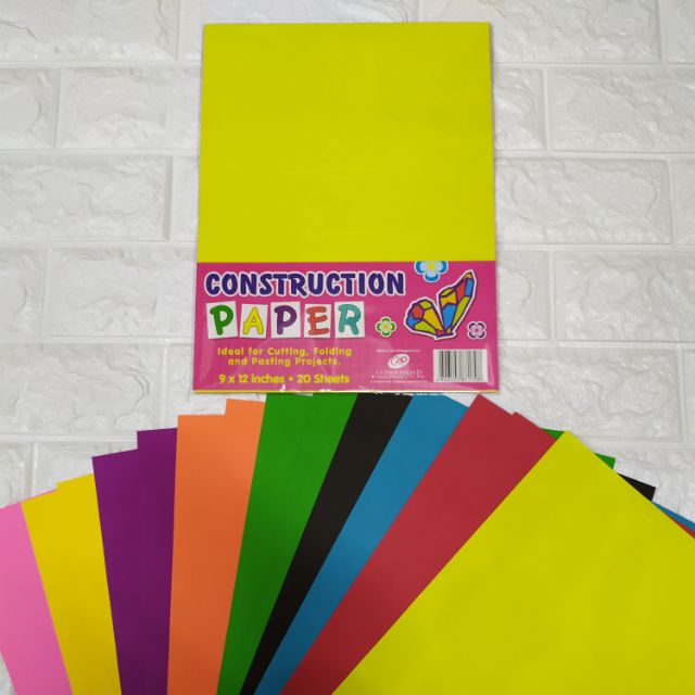 CONSTRUCTION PAPER (20 Sheets) | Shopee Philippines
