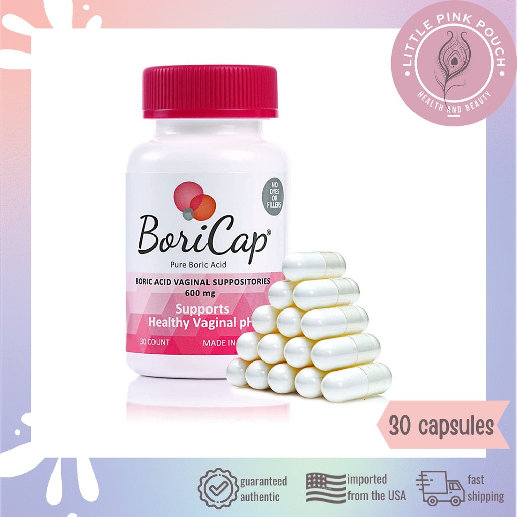 BoriCap Boric Acid Suppositories for Overall Vaginal Health, 30 ...