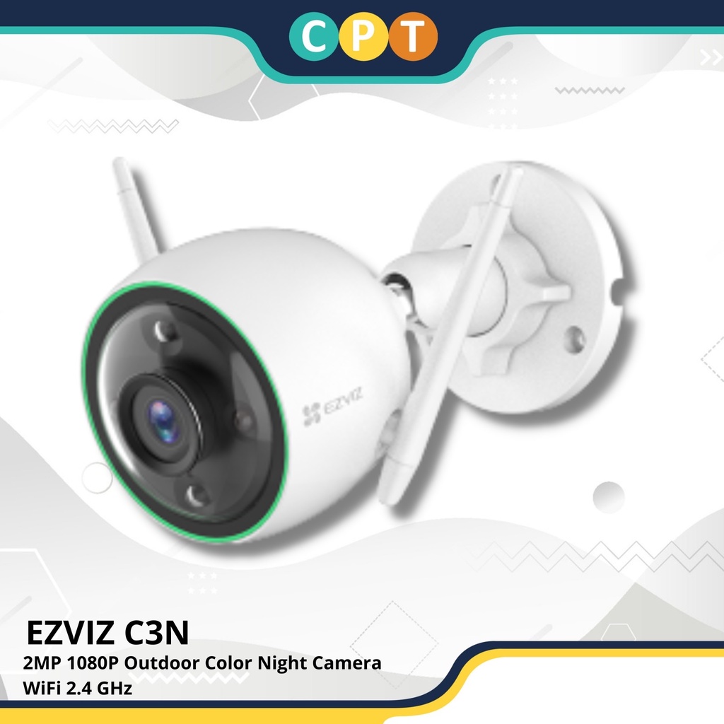 Ezviz C3N 2MP 1080P Outdoor Color Night Camera WiFi 2.4 GHz | Shopee ...