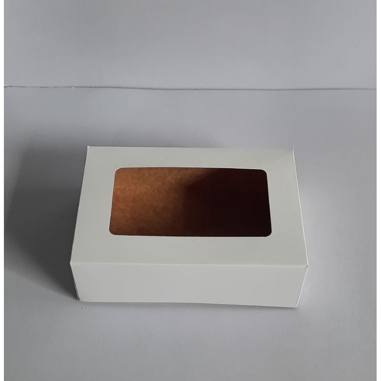Pastry Box size 4x6x2 inches preformed type with window (pcak by 10 ...