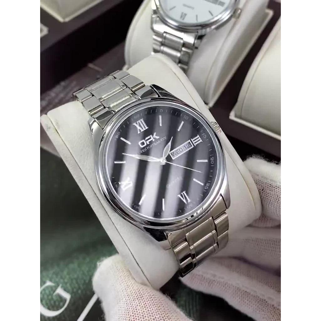 OPK Watch For Men Water proof Original Stainless Steel Strap Silver ...