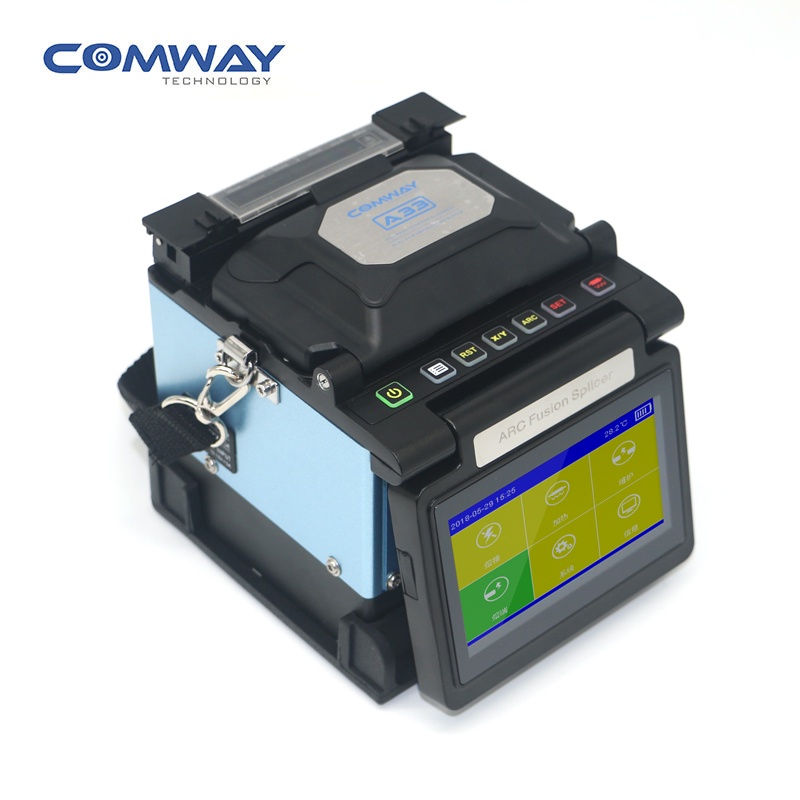 Comway A33 Fusion Splicer Fiber Optic FTTH FTTX Welding Machine Smart ARC PAS Alignment Touch ...