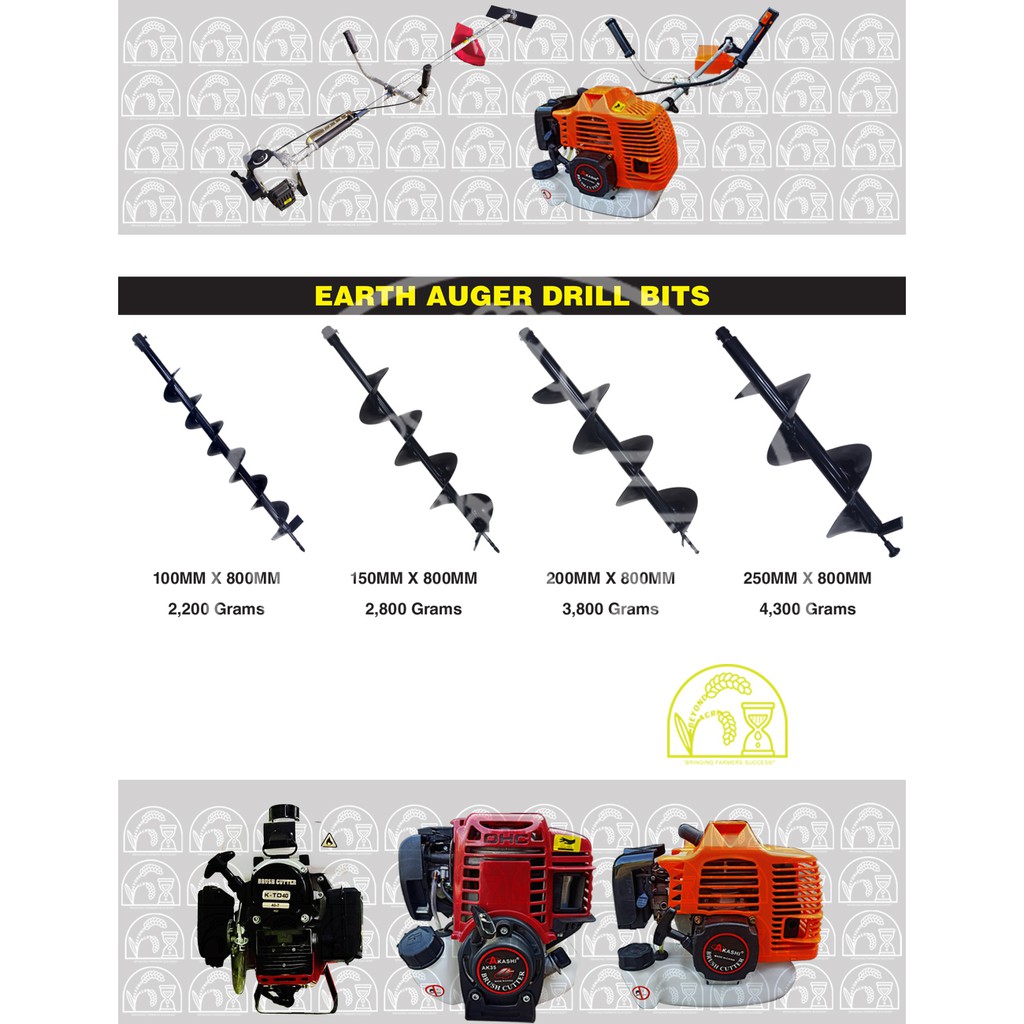 Soil Drill Bits / Earth Auger Drill Bit for Earth Auger Attachment on ...
