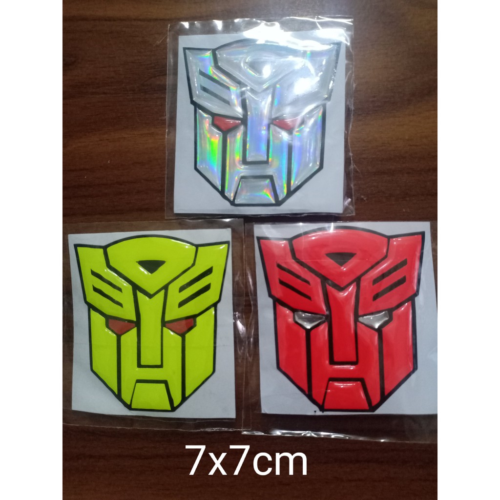 Transformers autobot logo Embossed emblem Sticker | Shopee Philippines