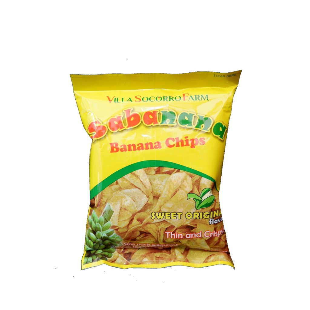 Villa Socorro Farm Sabanana Banana Chips 30 grams | Shopee Philippines