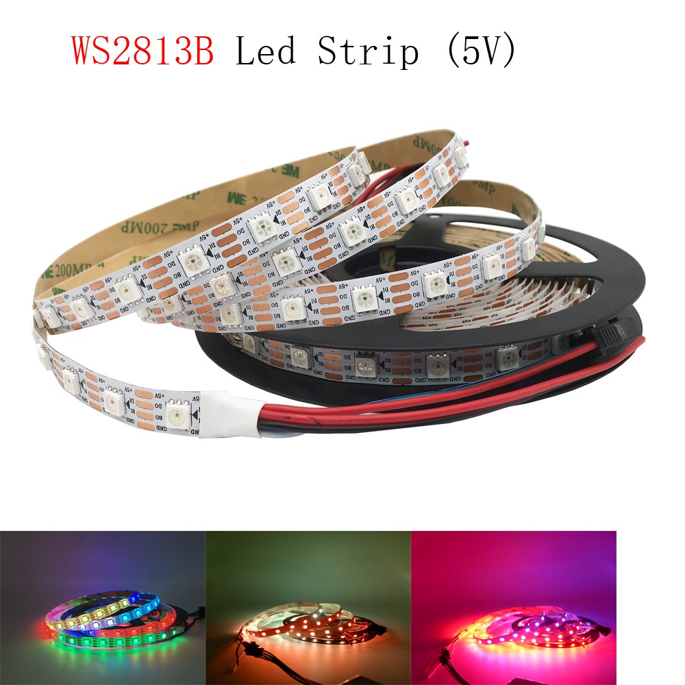 WS2813(WS2812B Update) RGB Led Strip Light 30/60/144 Pixels/Leds/m Dual ...
