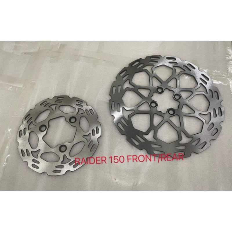 LIGHTEN DISC PLATE RAIDER 150 FRONT AND REAR | Shopee Philippines