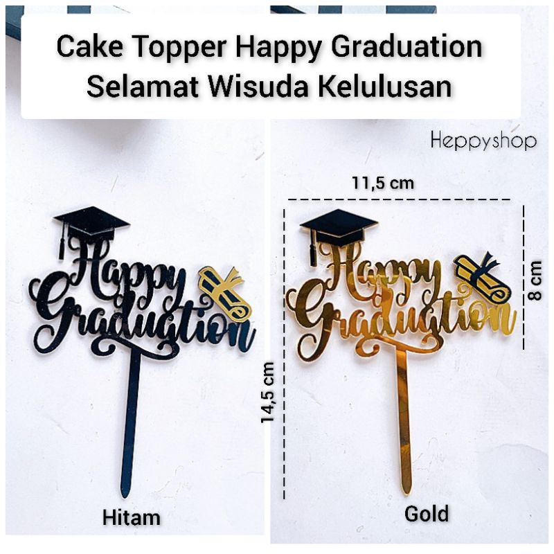 Happy Graduation Cake Topper Happy Graduation | Shopee Philippines
