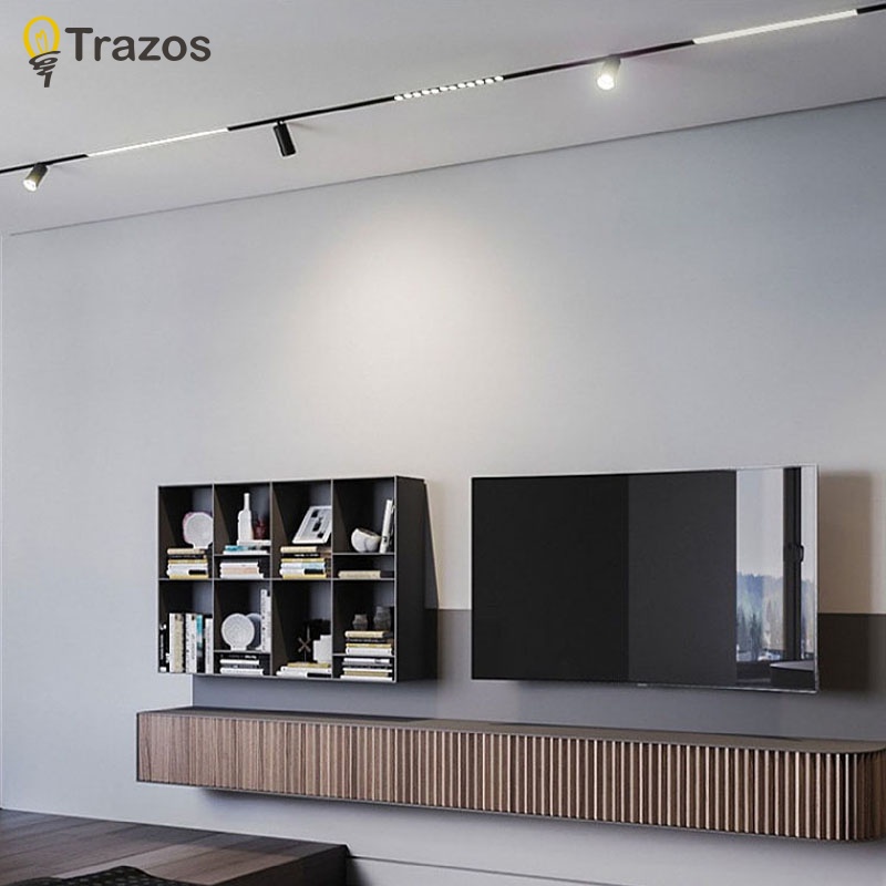 Trazos Led Magnetic Track Light Dimmable Recessed Rails System Black ...