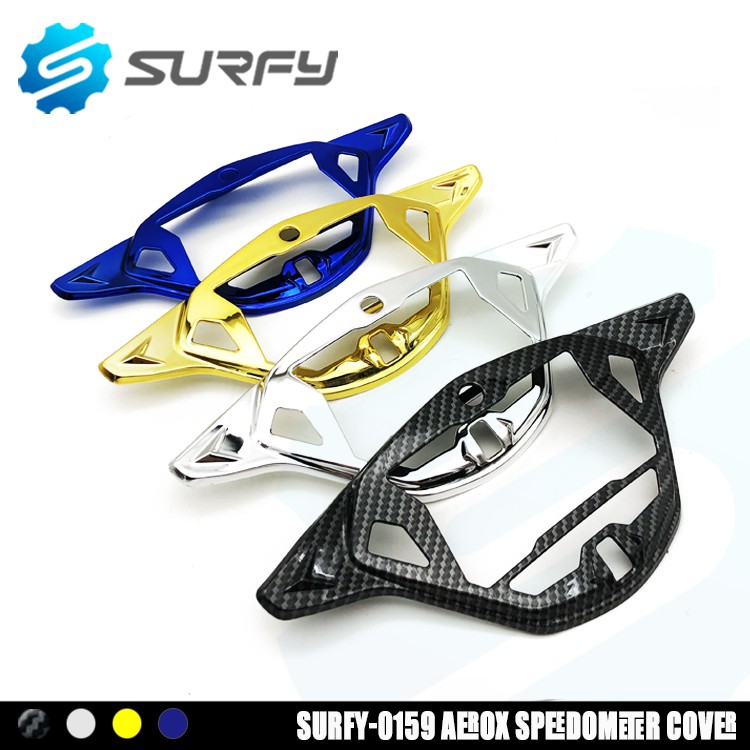 Surfy Aerox Speedometer Cover Racing Garnish Carbon Blue Gold Silver ...