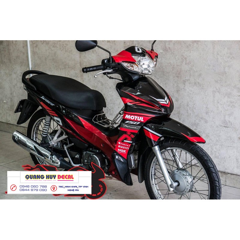 Motul red and black wave rsx boss sticker, cheap and beautiful team ...