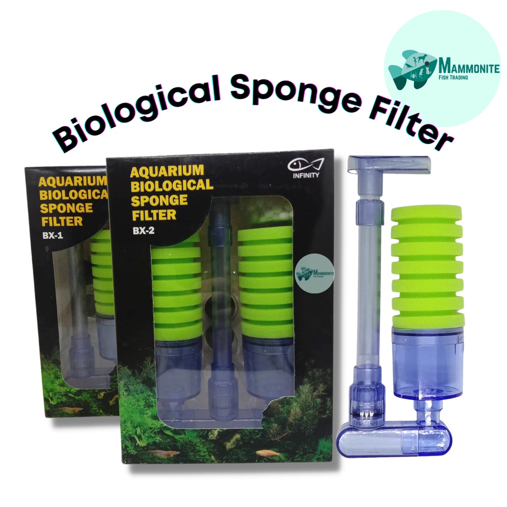 BX-1 and BX-2 Aquarium Biological Sponge Filter For 5 to 50 Gallons ...