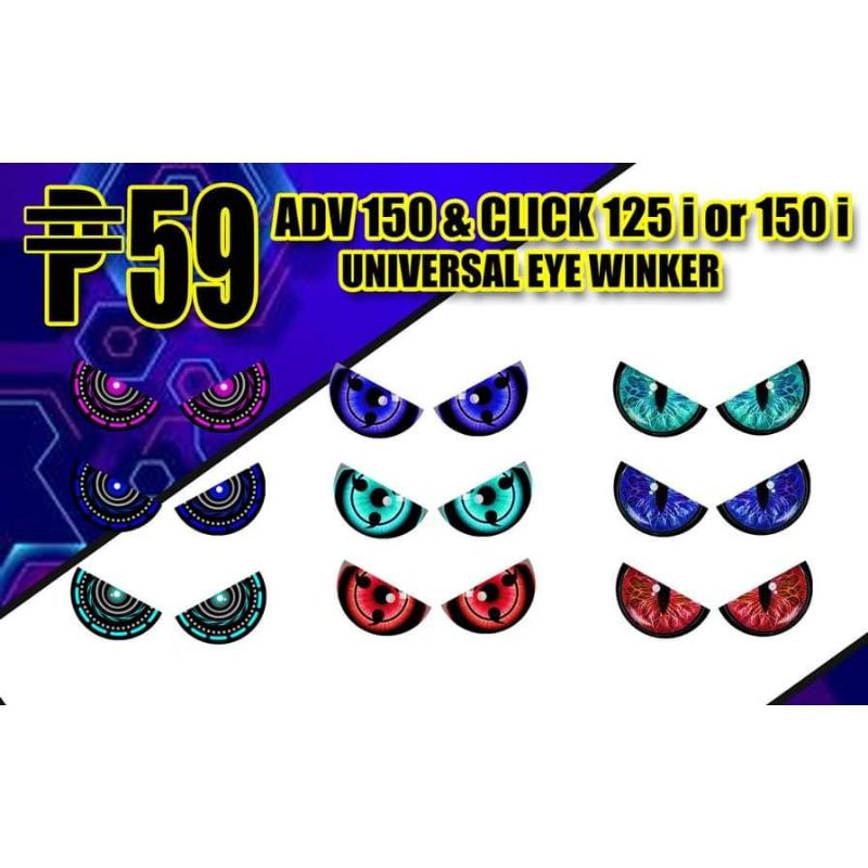 Honda Click Eye HeadLight Sticker / Honda Click Accessories/ Of Honda ...