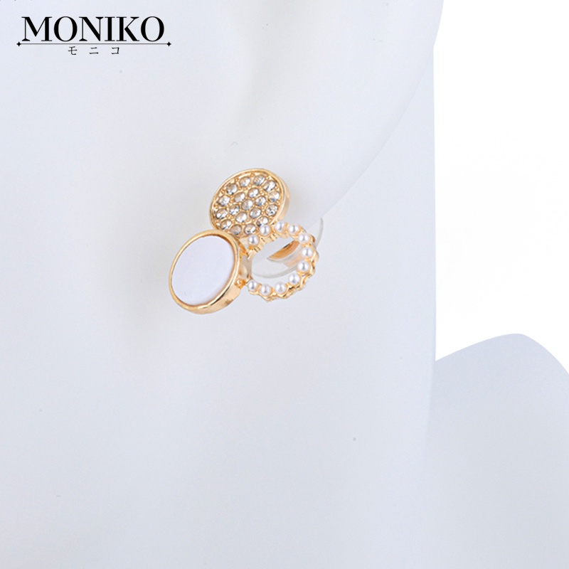 MONIKO Geometry Minimal Diamond Triangle Stud Earrings Jewelry ...