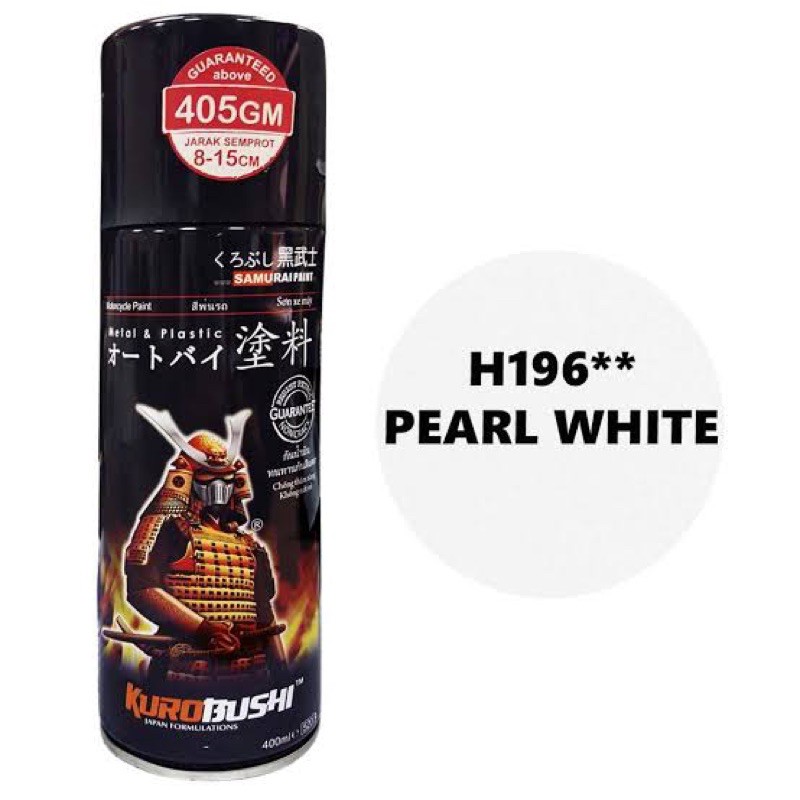 SAMURAI PAINT H196 PEARL WHITE | Shopee Philippines