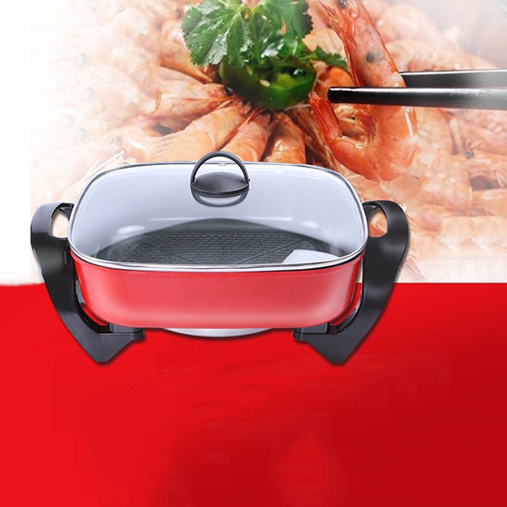 2-in-1 multi-purpose grill and hotpot pan (Available) | Shopee Philippines