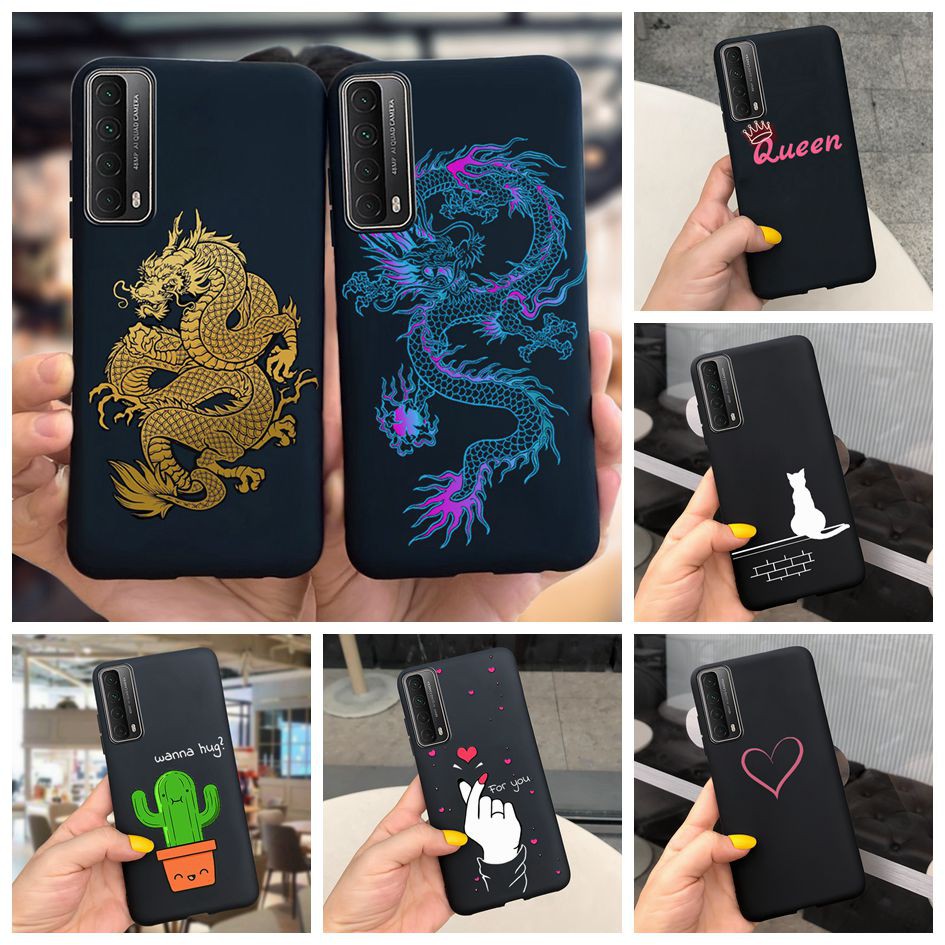 Cool Dragon Casing Huawei Y7A 2020 Black Matte Soft Back Cover Huawei ...