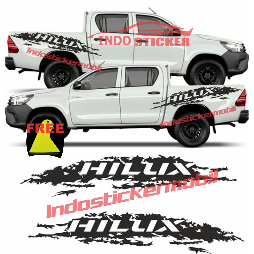 Hilux Car Striping sticker HILUX Mud body sticker | Shopee Philippines