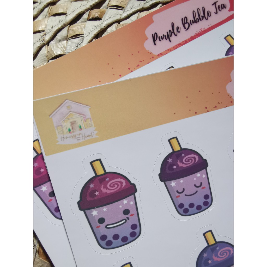 Planner sticker sheets bubble tea milk tea | Shopee Philippines