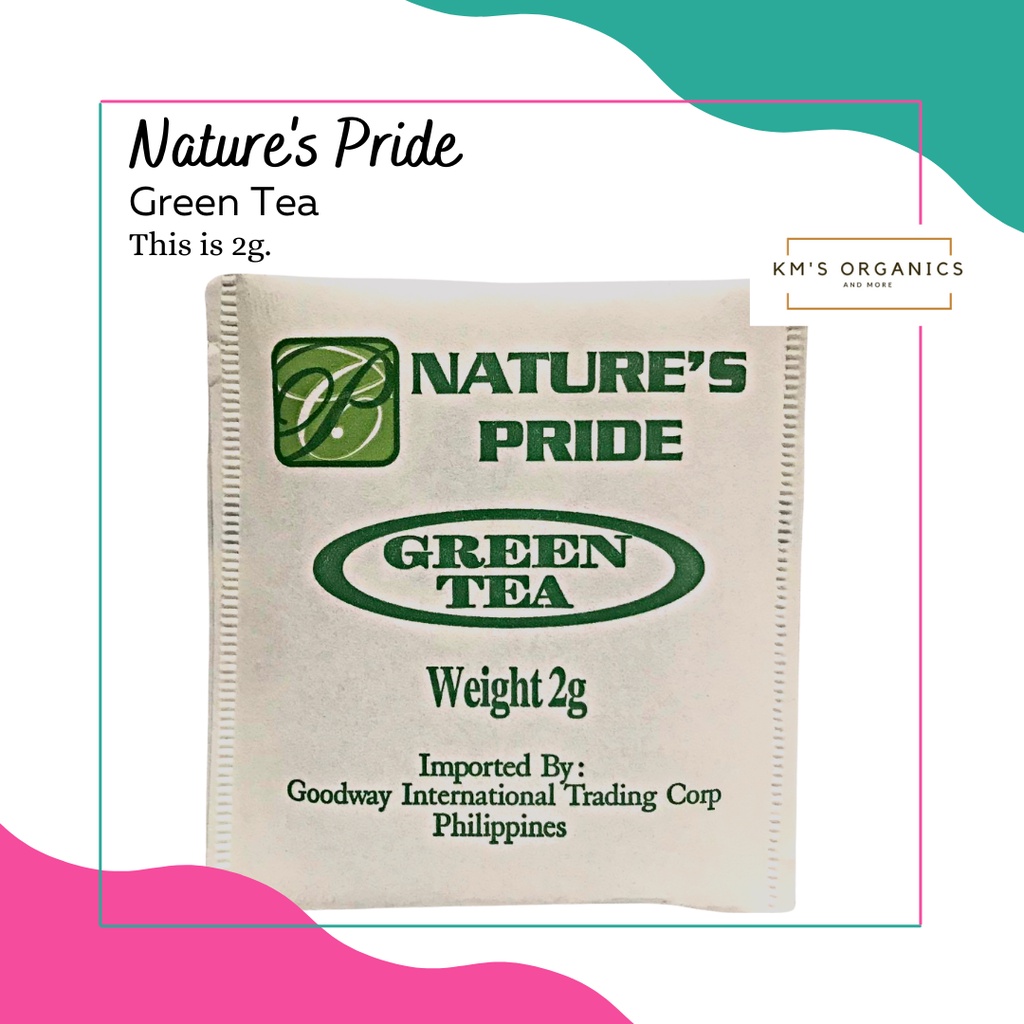 Nature's Pride Green Tea (Individually-packed 2g sachets) | Shopee ...