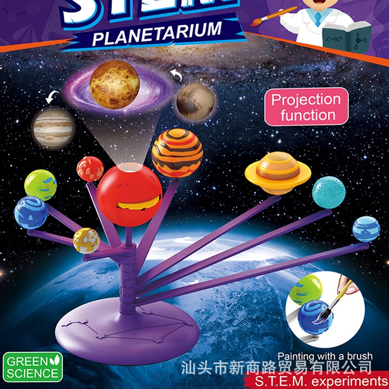 Solar System Earth Moon Mars Venus Pluto Jupiter Mercury Children STEM ...