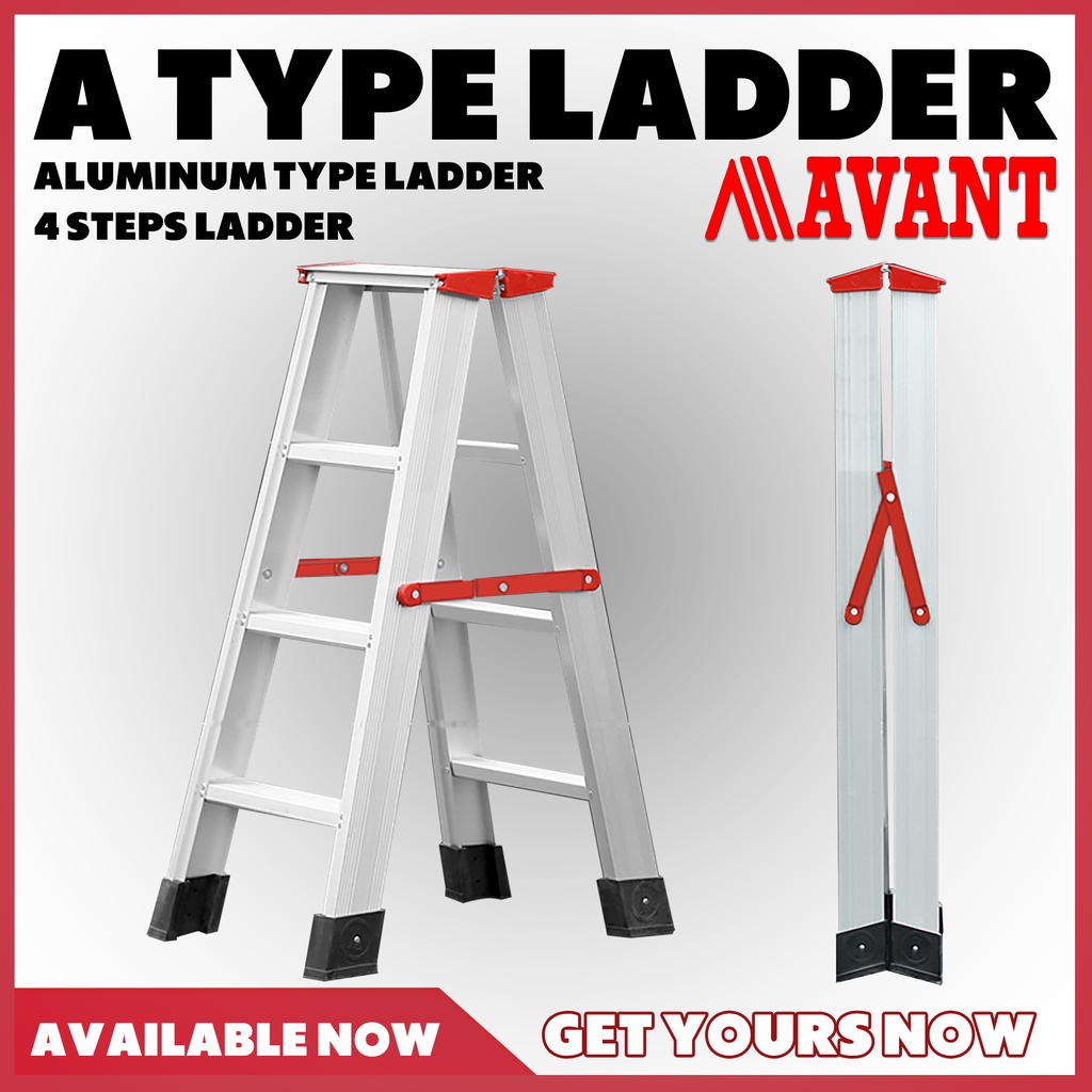 Aluminum 4 Step folding steady ladder / Easy to use and most used ...
