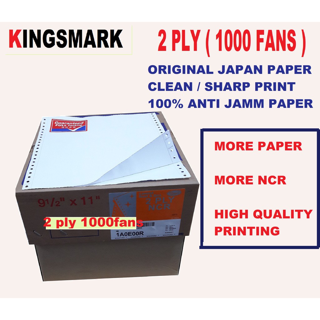 2Ply (1000Fans) Computer Form ( EXTRA HIGH QUALITY ) | Shopee Philippines
