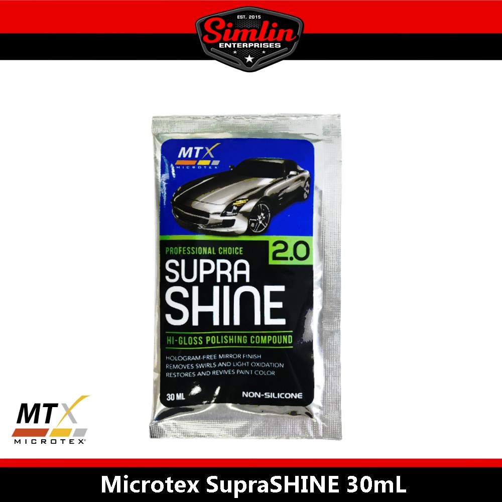 SupraSHINE 30g Sachet Microtex MTX Hi-Gloss Polishing Compound Supra ...