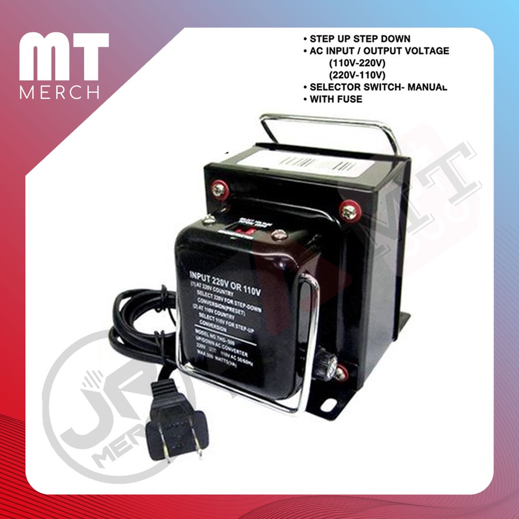 [MTY] Step Up Step Down Transformer 1000 watts 110V - 220V / 220V - 110V (THG-1000W) | Shopee ...