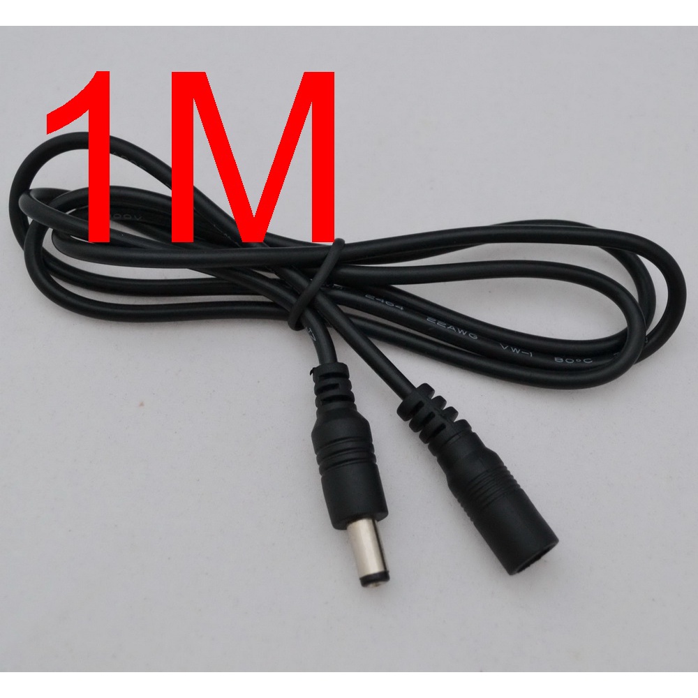5.5mm x 2.1mm Power Extension Cable 1M 100cm 3FT CCTV LED LCD DC Jack ...