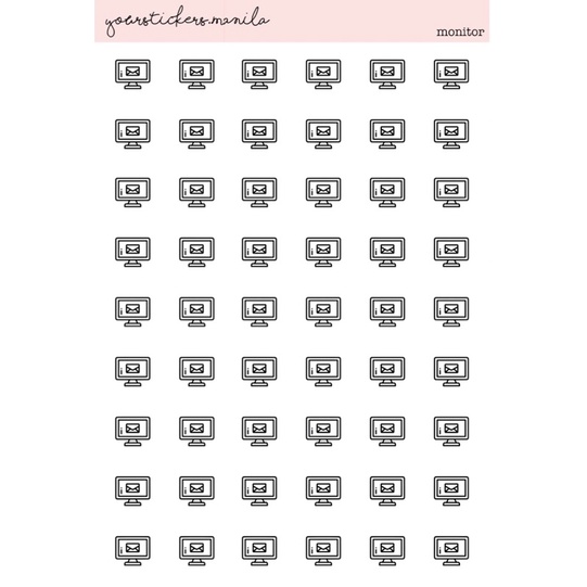 Planner [mini icon] Stickers - Monitor | Shopee Philippines