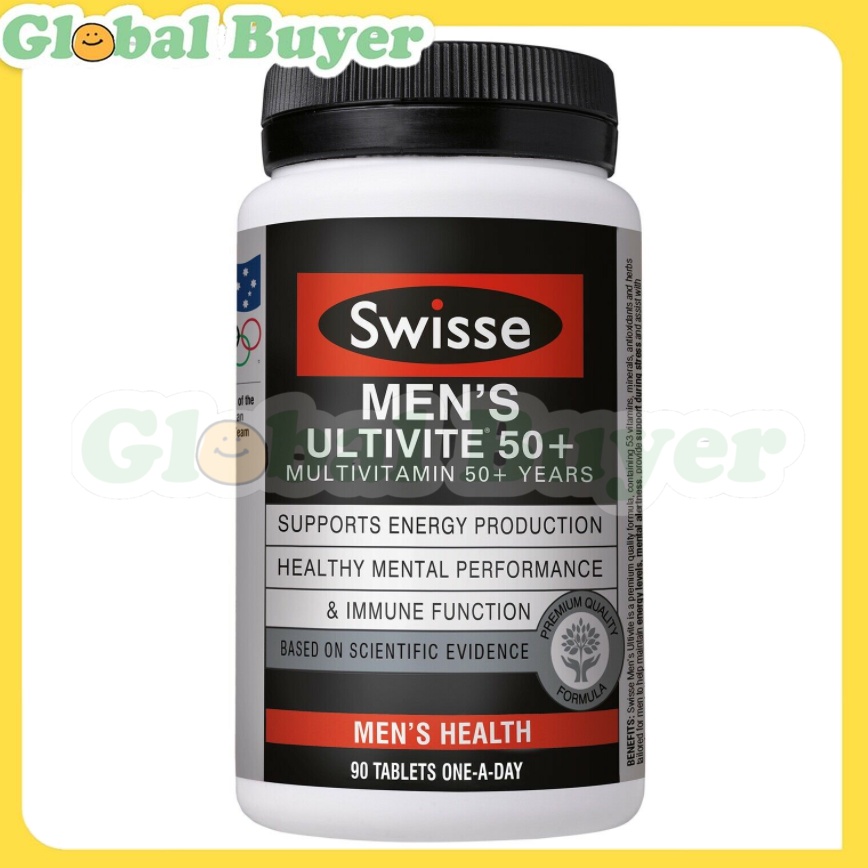 Swisse Men's Ultivite 50+ Multivitamin ~ 90 Tablets | Shopee Philippines