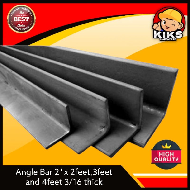 Steel Angle Bar 3 16x2x3feet 3 16x2x4feet Shopee Philippines