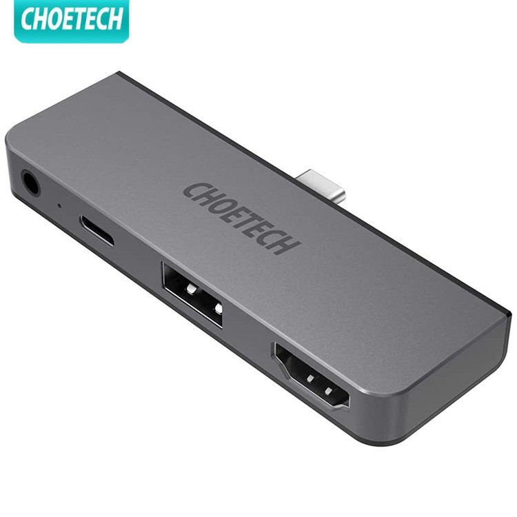 Choetech Usb C Hub 4k 60 Hz Hdmi อะแดปเตอร์และ Usb - C Pd 60 W , Usb 3 . 5 มม . เอาท์พุตเสียง ...