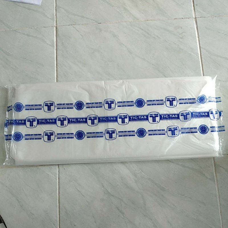 Tic Plastic Bag 50x80cm Contents 100 Sheets/Plastic Sack/Heat Resistant ...