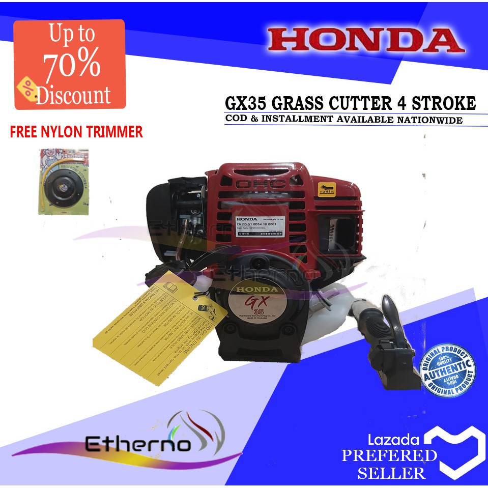 Honda GX35 Grass Cutter 4 Stroke WITH FREE Nylon Blade | Shopee Philippines
