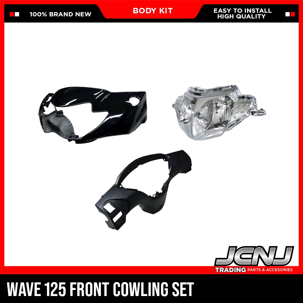 JCNJ Motorcycle Body Kit Wave 125/125i Front Cowling Set | Shopee ...