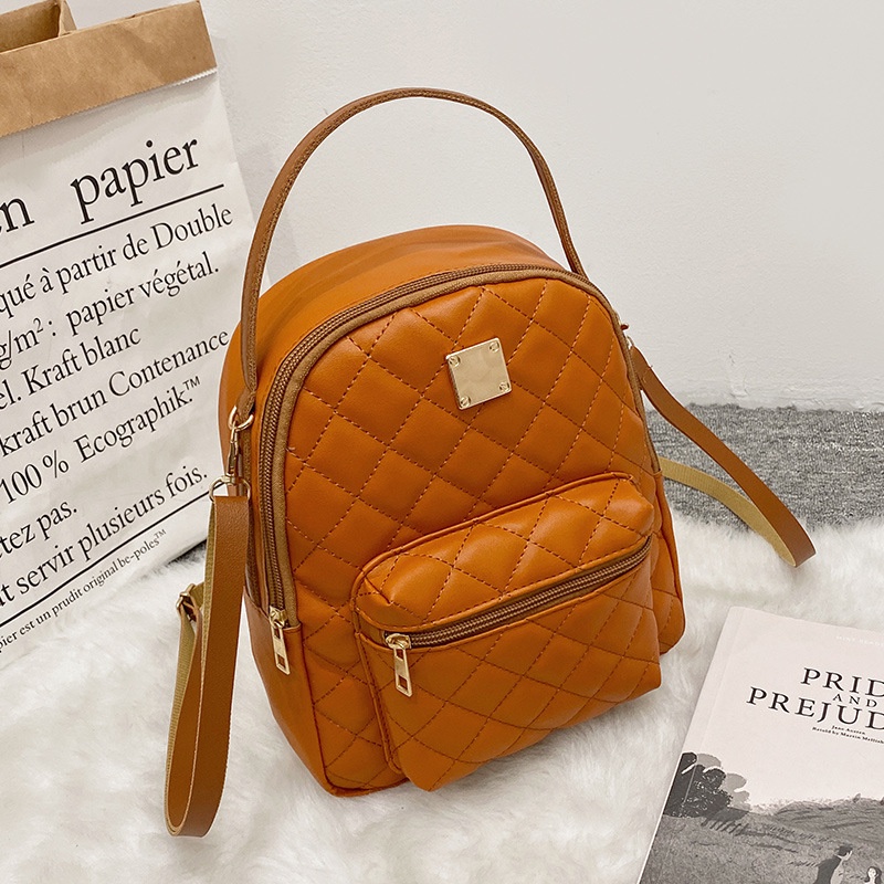 Aeommall New trend Korean fashion style cute mini quilted backpack ...