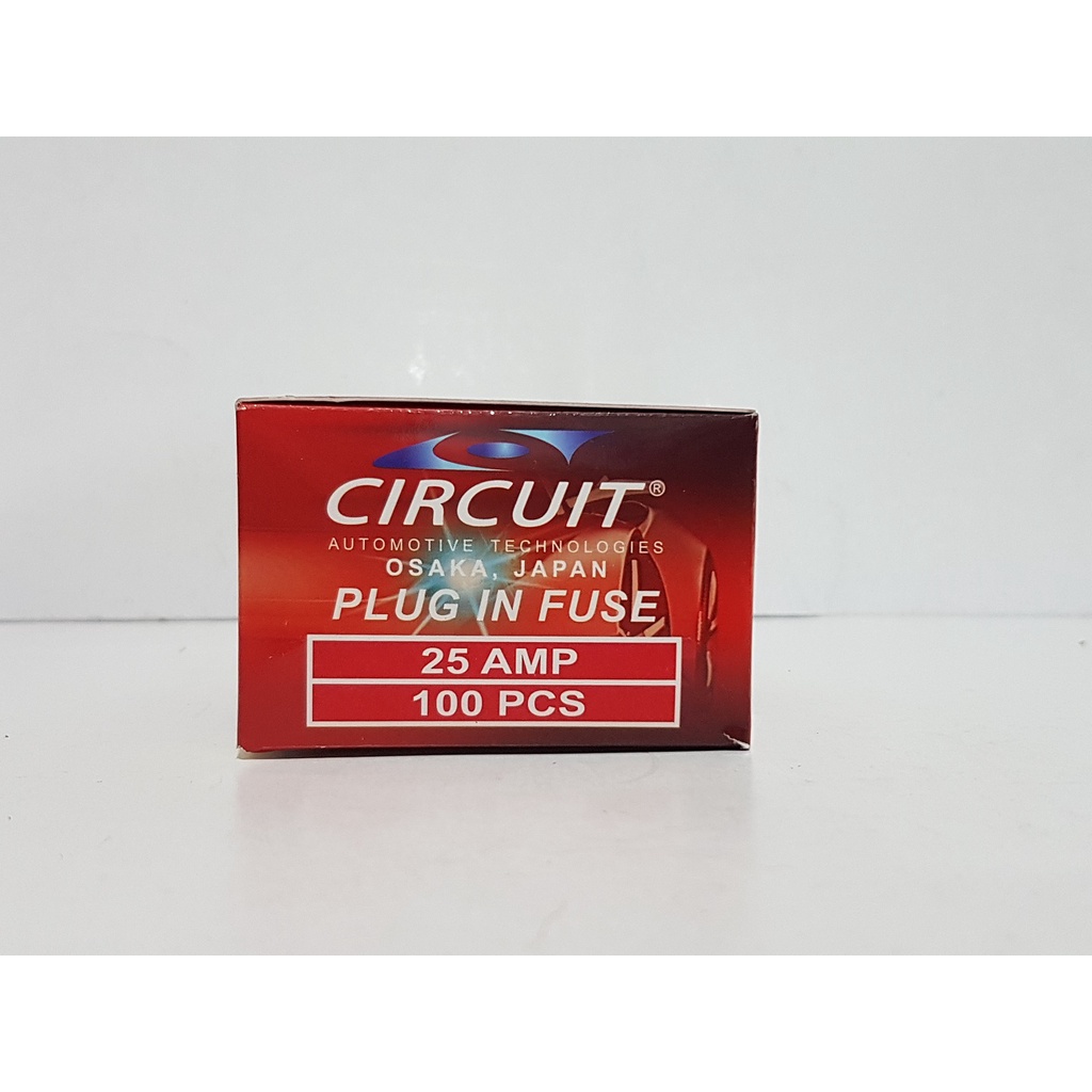 UNIVERSAL PLUG-IN FUSE 10 / 15 / 20 / 25 / 30 AMPERES (100 PCS PER BOX ...