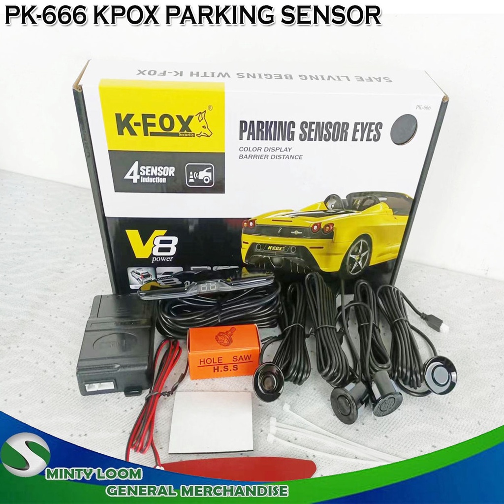 PK-666 K-Fox Security - Parking Sensor Eyes V8 Power (Black) | Shopee ...