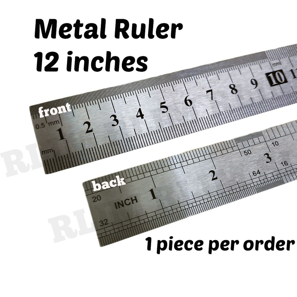 Metal Ruler 12 inches | Shopee Philippines