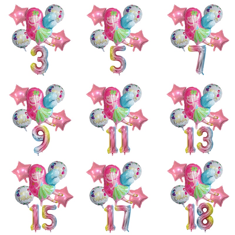 Fairy Foil Balloons Pixie Balloons With Rainbow Digit Number Helium ...
